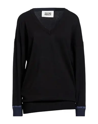 SILVIAN HEACH V-neck Knit Sweater - Black