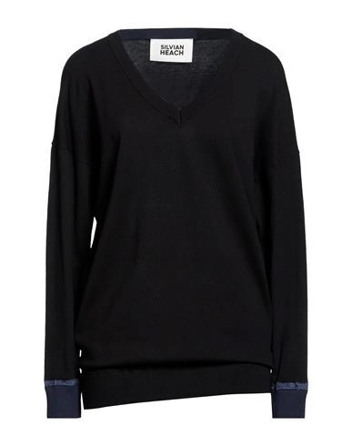 SILVIAN HEACH V-neck Knit Sweater - Black