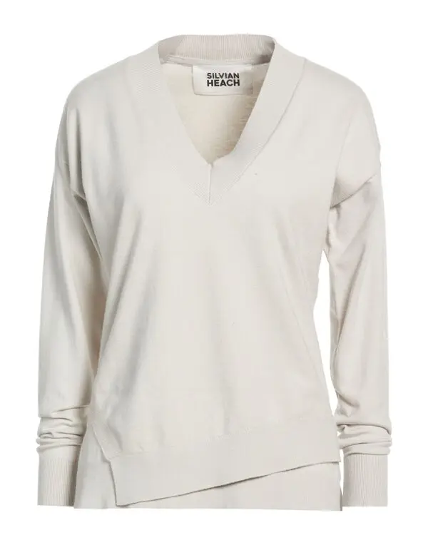 SILVIAN HEACH Viscose, Polyester, And Nylon V-neck Sweater - Grey