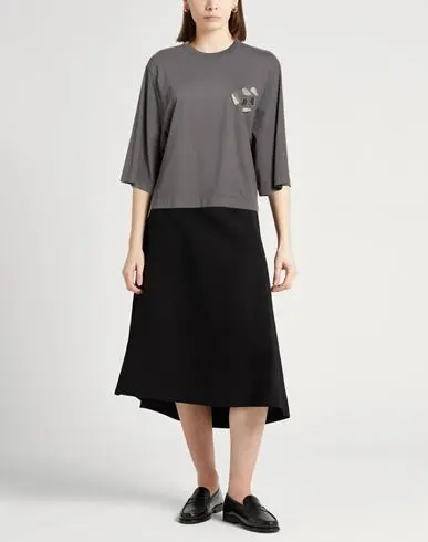 ALYSI Cotton Jersey T-shirt With Appliqué Detail