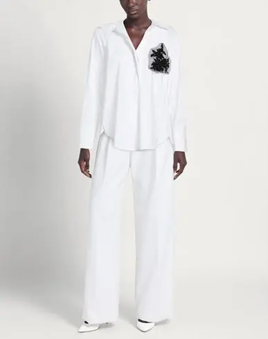 OLTRE Cotton Poplin Appliqué & Sequined Top