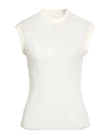 ALYSI Virgin Wool And Silk Blend Top - Ivory