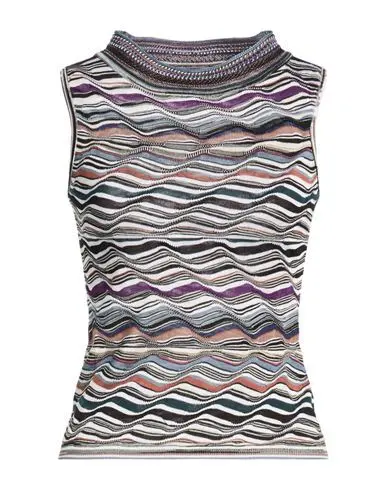 Missoni Knit Sleeveless Crewneck Top - Slate Blue