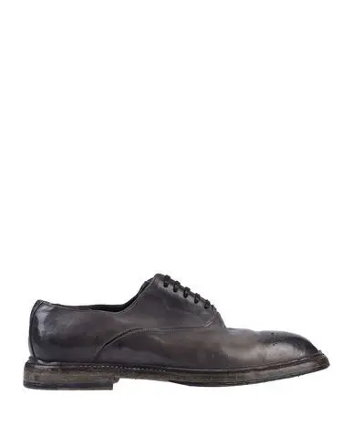 Dolce & Gabbana Lead Calfskin Lace-up Oxford Shoes - Grey