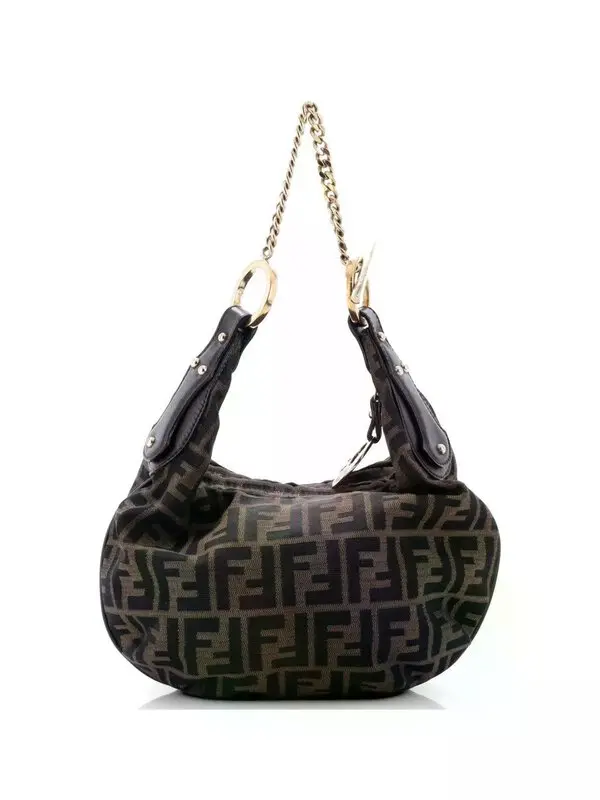 Fendi Zucca Canvas Mini Hobo Bag