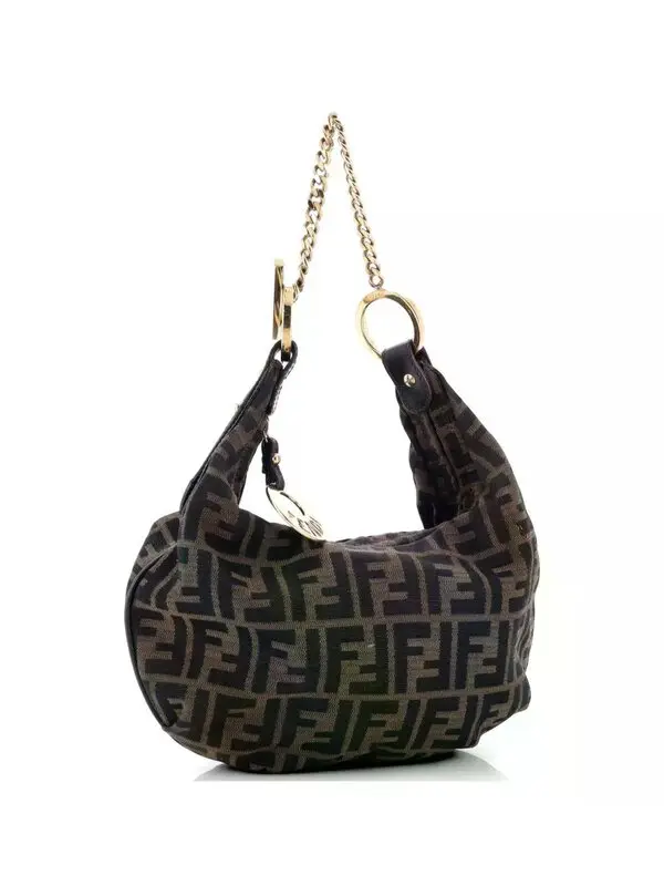Fendi Zucca Canvas Mini Hobo Bag