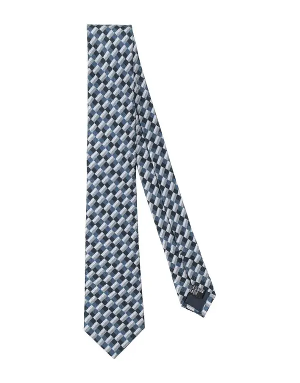 Giorgio Armani Geometric Print Silk Necktie