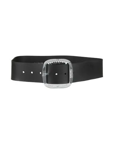 CHARLES JEFFREY Leather Belt With Buckle Fastening - Black