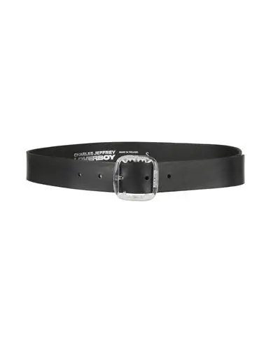 CHARLES JEFFREY Leather Belt - Black