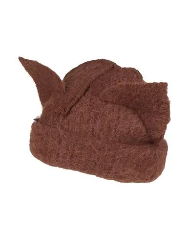 CHARLES JEFFREY Alpaca Wool Blend Beanie - Brown