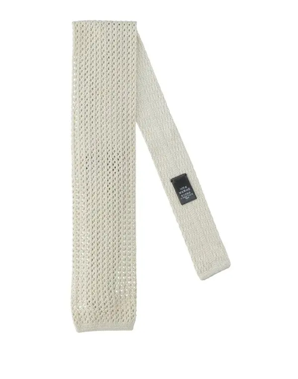 Dunhill Cotton Crochet-knit Necktie - Beige