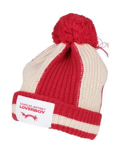 CHARLES JEFFREY Lambswool & Nylon Beanie - Red
