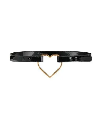 Blumarine Embellished Patent Leather Belt - Black