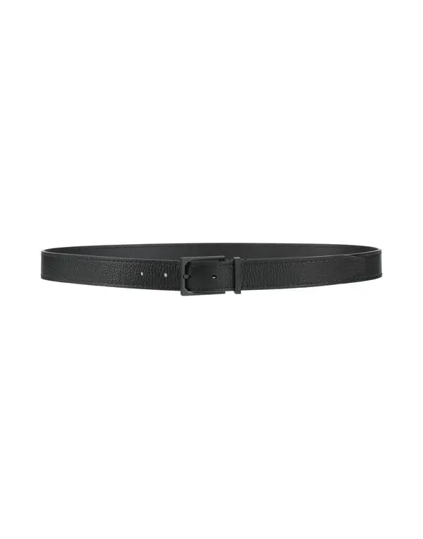 Dunhill Pebbled Leather Belt With Buckle Fastening