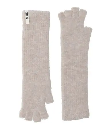 High Gloves In Mélange Knit - Beige