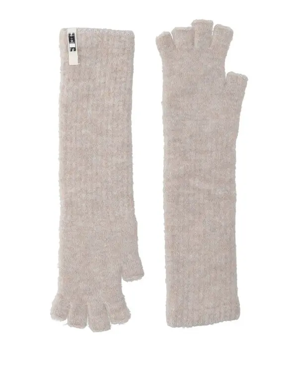 High Gloves In Mélange Knit