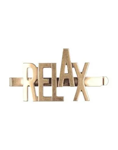 Moschino Metal Hair Slide - Gold