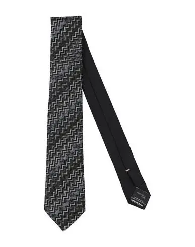 Missoni Silk Jacquard Ostrich-print Necktie - Black
