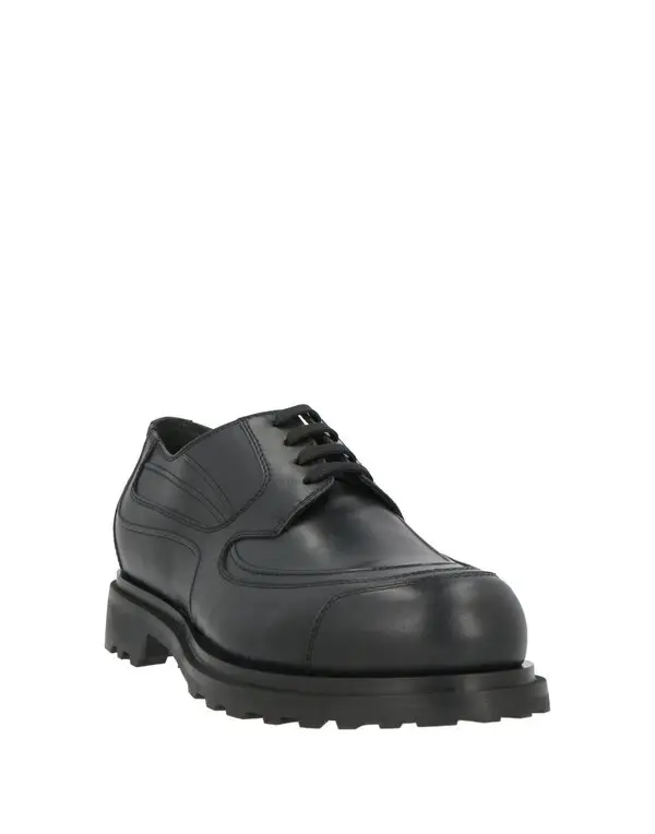 J.L - A.L Leather Lace-up Block Heel Shoes