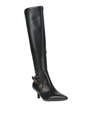 Pinko Leather Embellished Pointed Toe Low Heel Boots