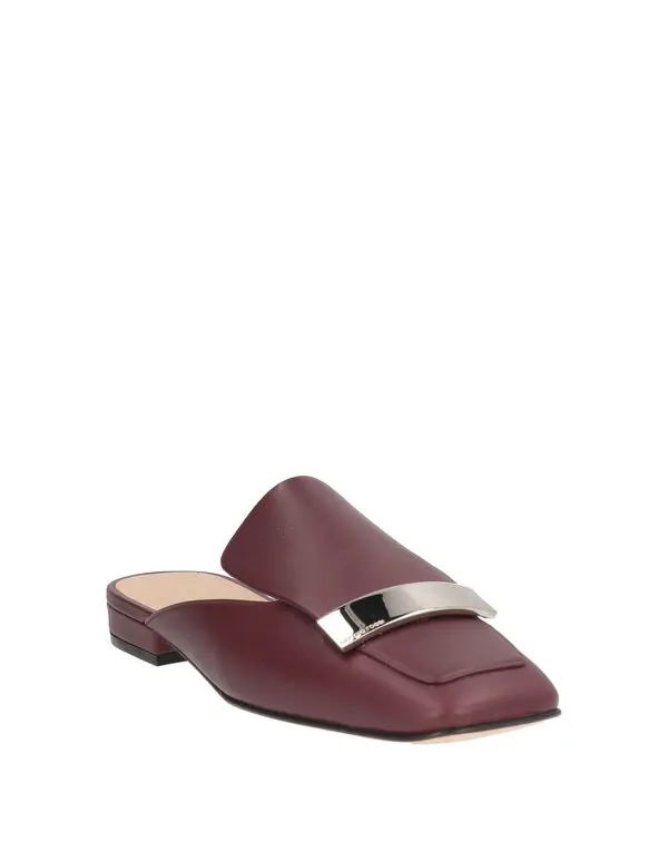 SERGIO ROSSI Leather Mules