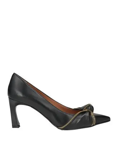 OVYE Playlist Pumps In Leather With Zip Detailing