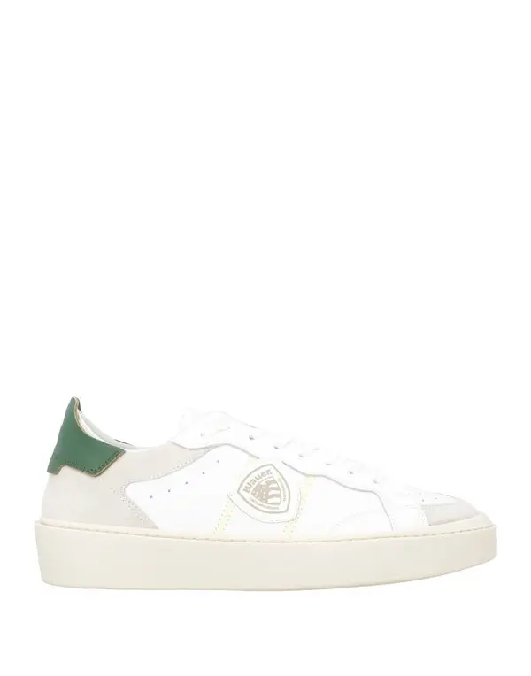 BLAUER. Leather Perforated Sneakers