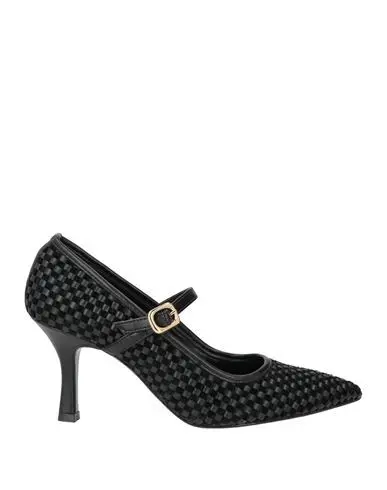 OVYE Mary Jane Pumps In Leather And Velvet