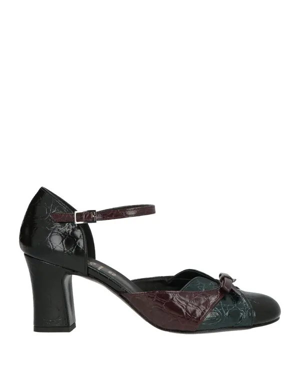 OVYE Leather Pumps With Bow Detailing