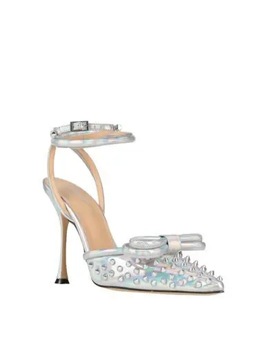 Mach & Mach Leather Bow Detailing Studded Pumps
