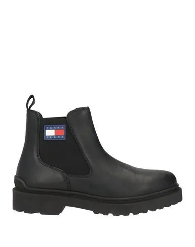 Tommy Hilfiger Leather Chelsea Boots - Black