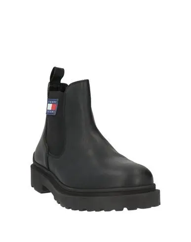 Tommy Hilfiger Leather Chelsea Boots - Black