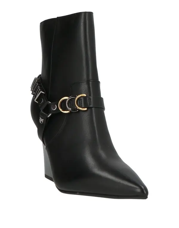 Pinko Leather Ankle Boots With Block Heel