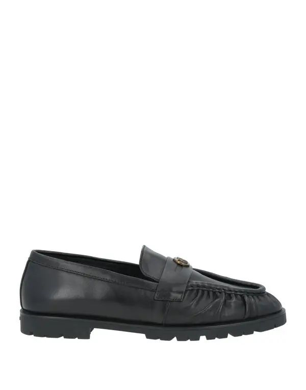 Pinko Leather Loafers With Appliqués