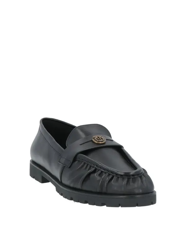 Pinko Leather Loafers With Appliqués