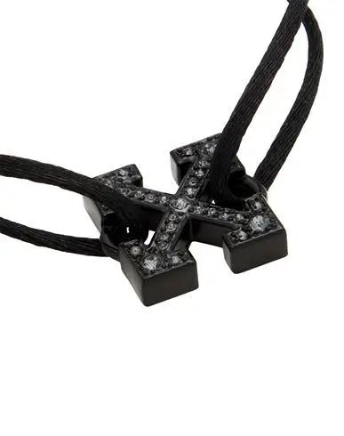 OFF-WHITE™ Crystal Embellished Bracelet In Brass