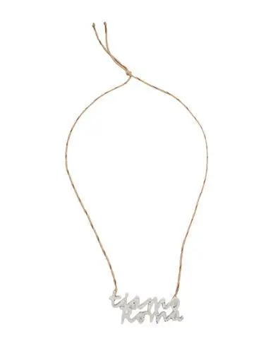 ALYSI Metal Pendant Necklace - Silver