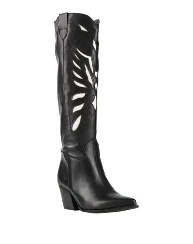 DIVINE FOLLIE Leather Two-tone Cowboy Boots