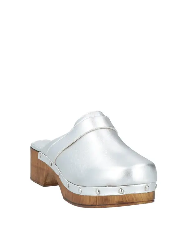 COPENHAGEN  Metallic Leather Clogs
