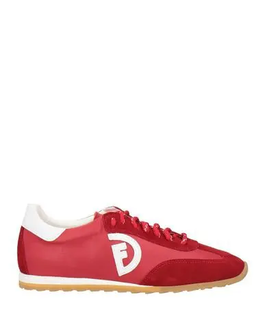 DIVINE FOLLIE Leather And Suede Low-top Sneakers
