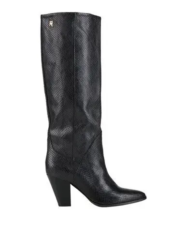 Tommy Hilfiger Leather Snakeskin-print Cowboy Boots