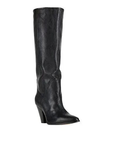 Tommy Hilfiger Leather Snakeskin-print Cowboy Boots