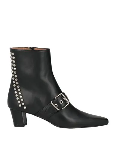 OVYE Ankle Boots Leather With Studs And Buckle