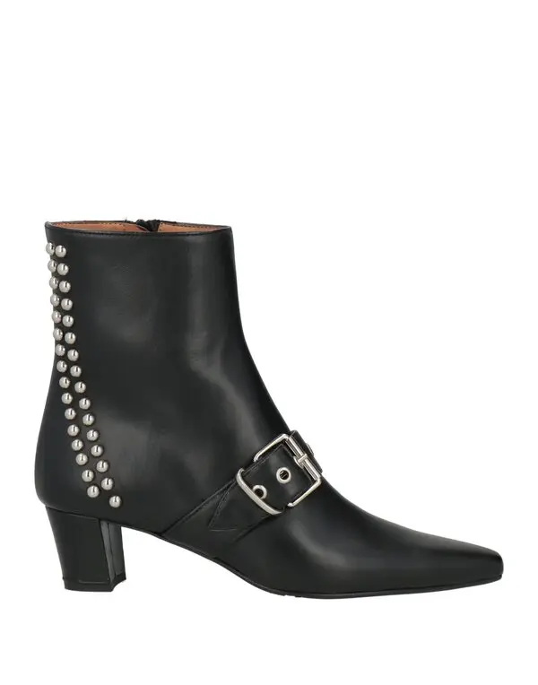 OVYE Ankle Boots Leather With Studs And Buckle