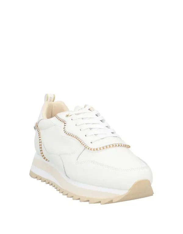 APEPAZZA Leather Low-top Sneakers With Stud Embellishments