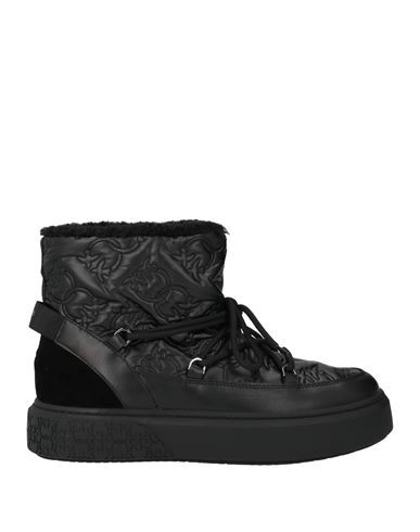 Pinko Textile Fibers And Leather Padded Ankle Boots - Black