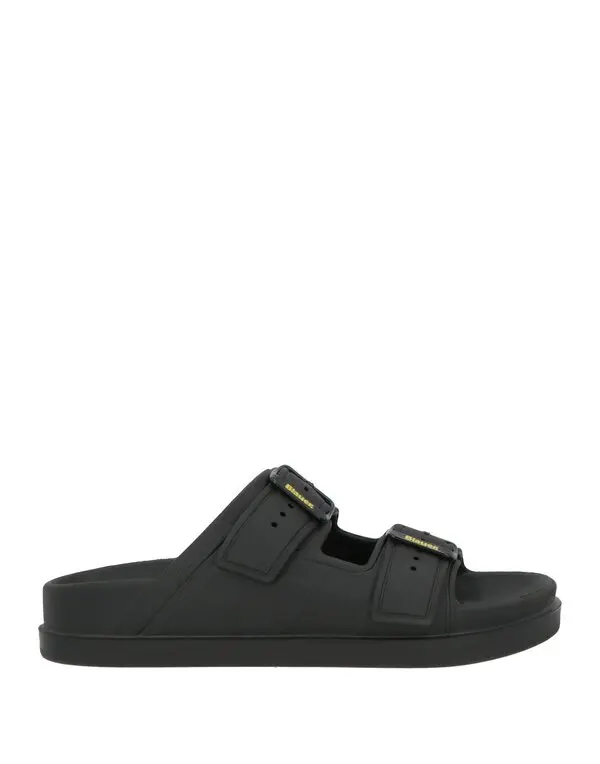 BLAUER. Rubber Sandals With Buckle Fastening