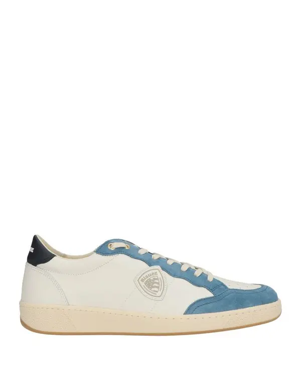 BLAUER. Leather And Textile Fiber Low-top Sneakers