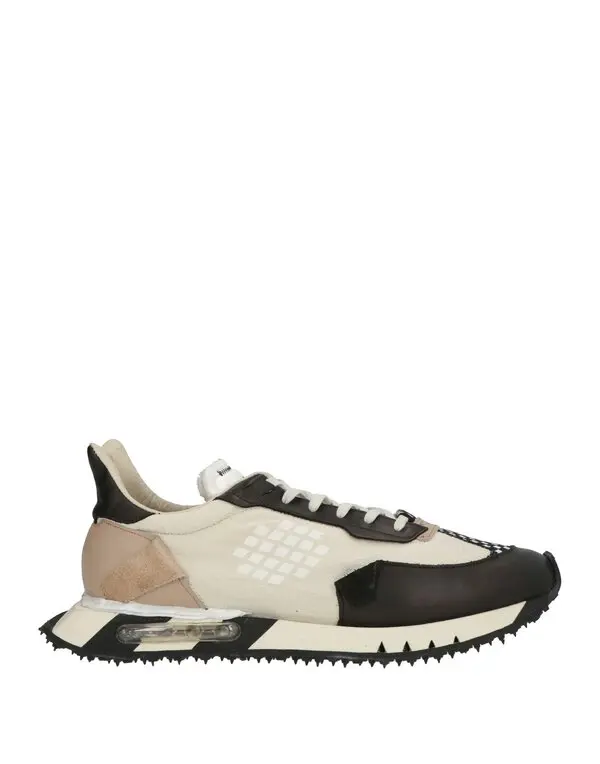 BEPOSITIVE Leather And Textile Low-top Sneakers