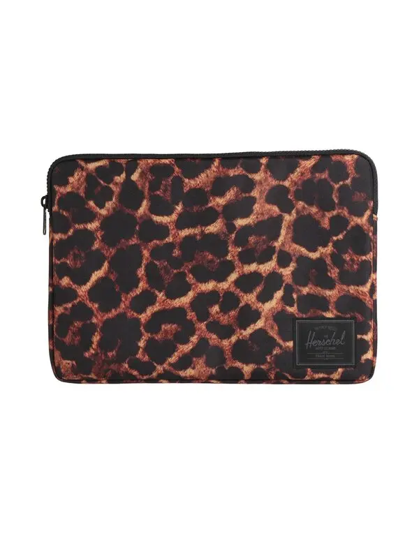 Herschel Supply Co. Leopard Print Recycled Polyester And Polyethylene Computer Bag